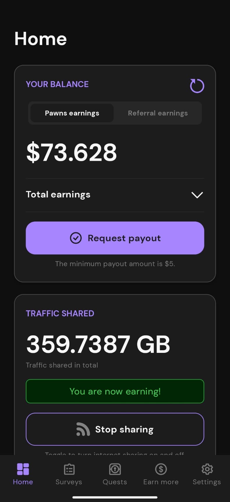 Pawns.app Interface for Beginners: All Features Explained - Pawns